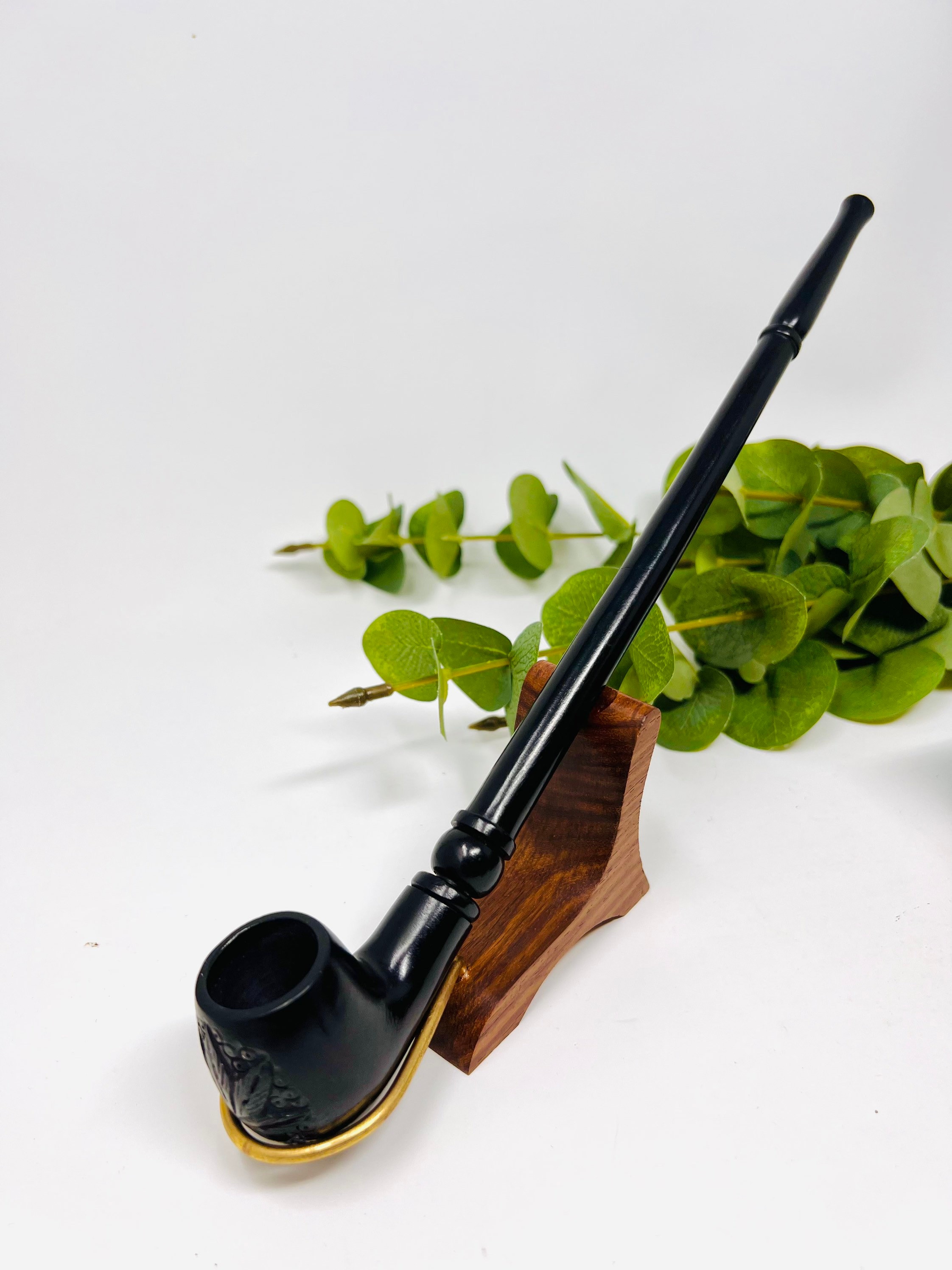 Handcrafted Maple Leaf Churchwarden Pipe: 11" Pearwood Long Stem - Etsy