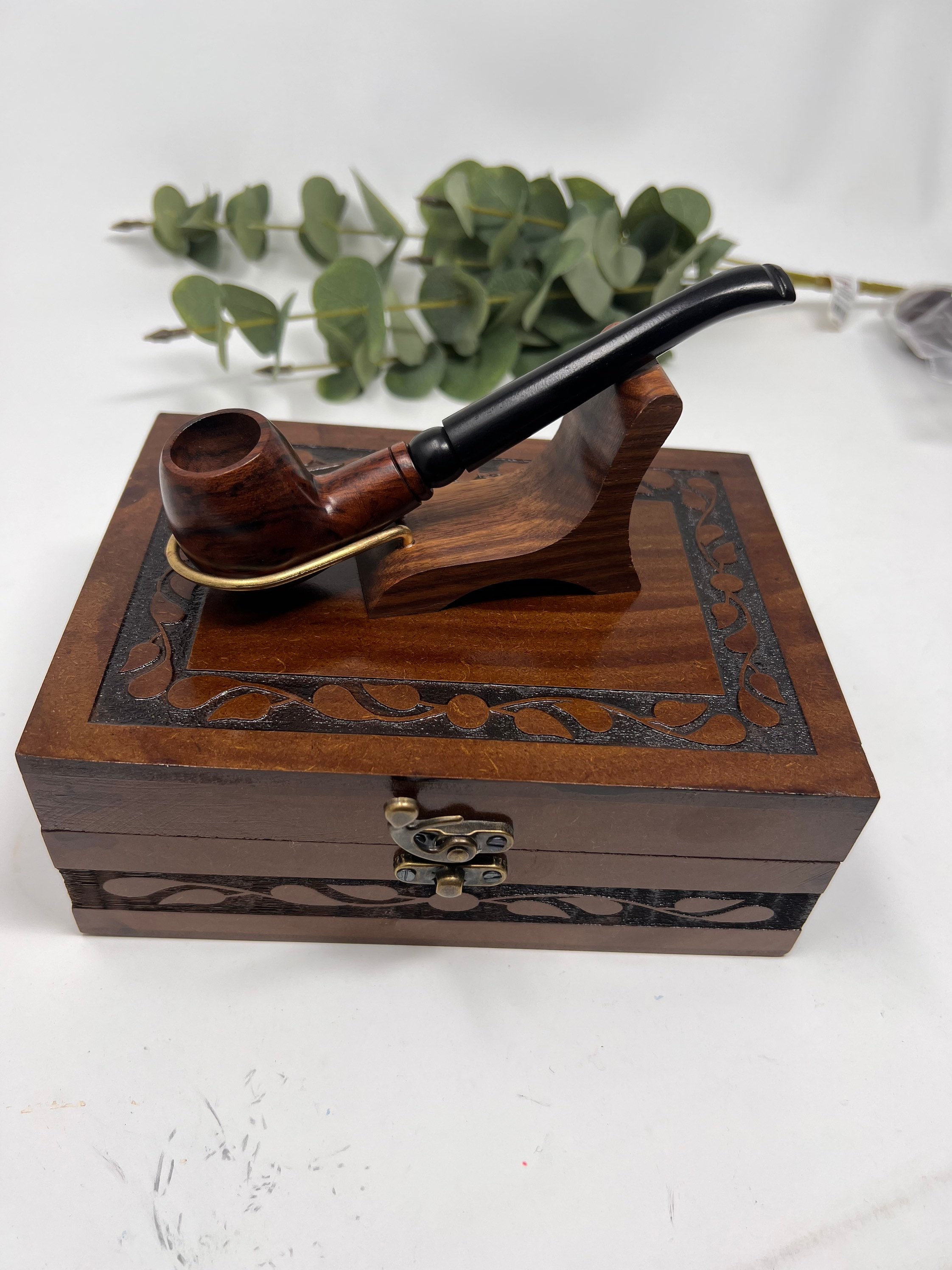 Hand Crafted Sherlock Holmes Tobacco Pipe: 6-inch Billiard Style - Etsy