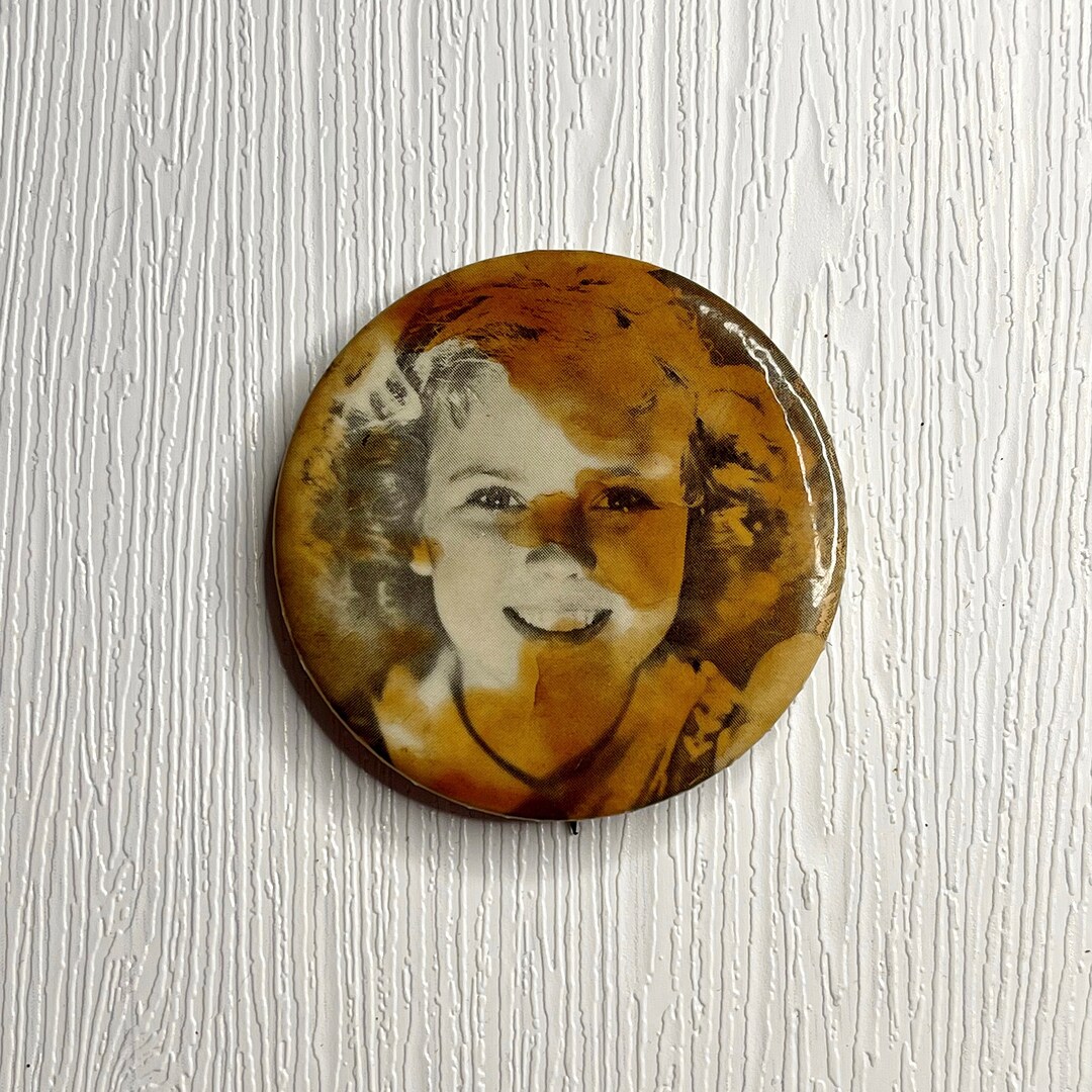 Vintage Shirley Temple Litho Pin | Sandyval Graphics LTD | New York - Etsy