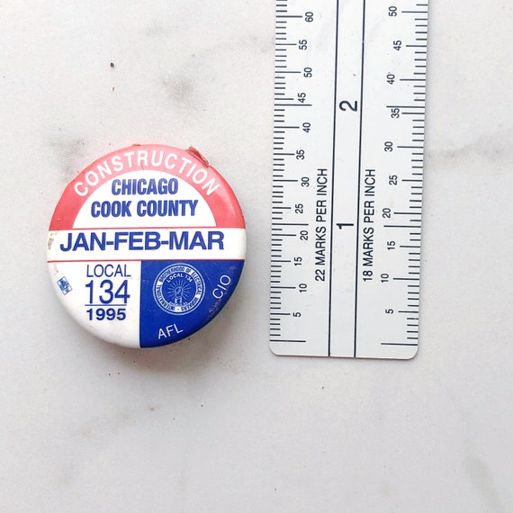 Vintage Chicago Cook County Construction Pins | 1986 … - Gem