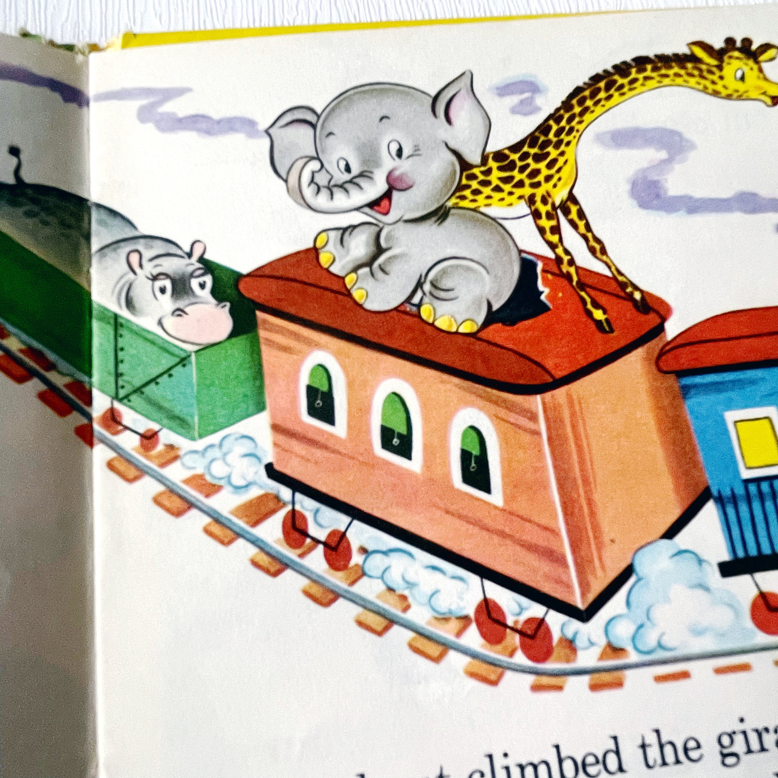 Vintage Animal Train tell-a-tale Books 1952 2556 Whitman Publishing Co ...