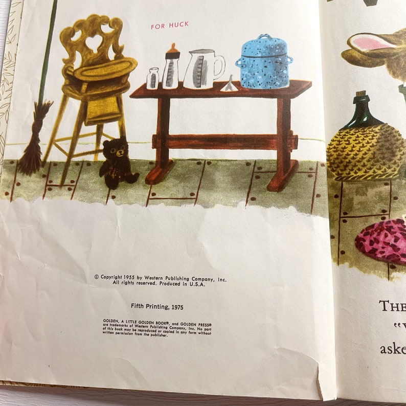 Vintage A Little Golden Book | the Bunny Book | Fifth Printing | 1975 ...