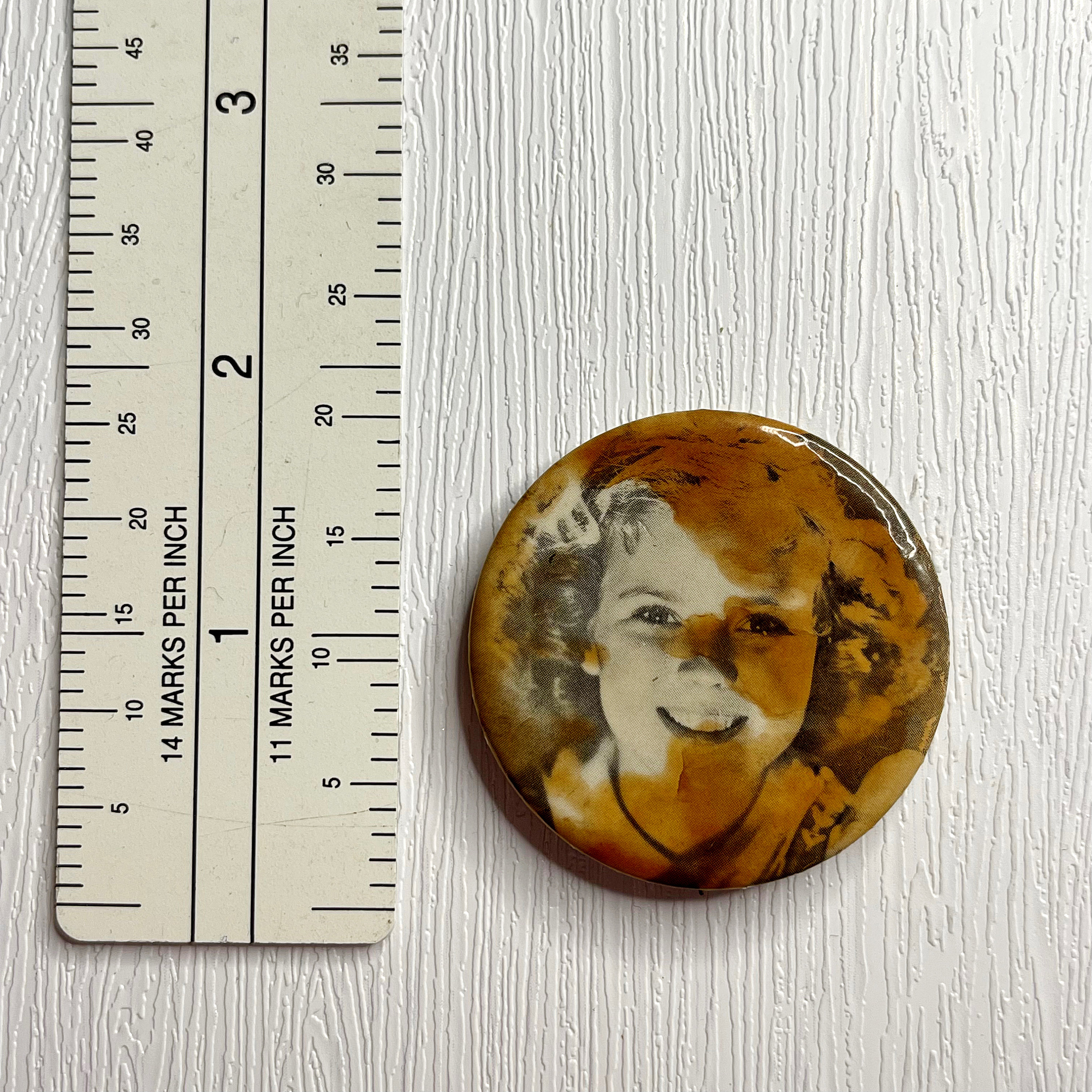 Vintage Shirley Temple Litho Pin | Sandyval Graphics LTD | New York - Etsy