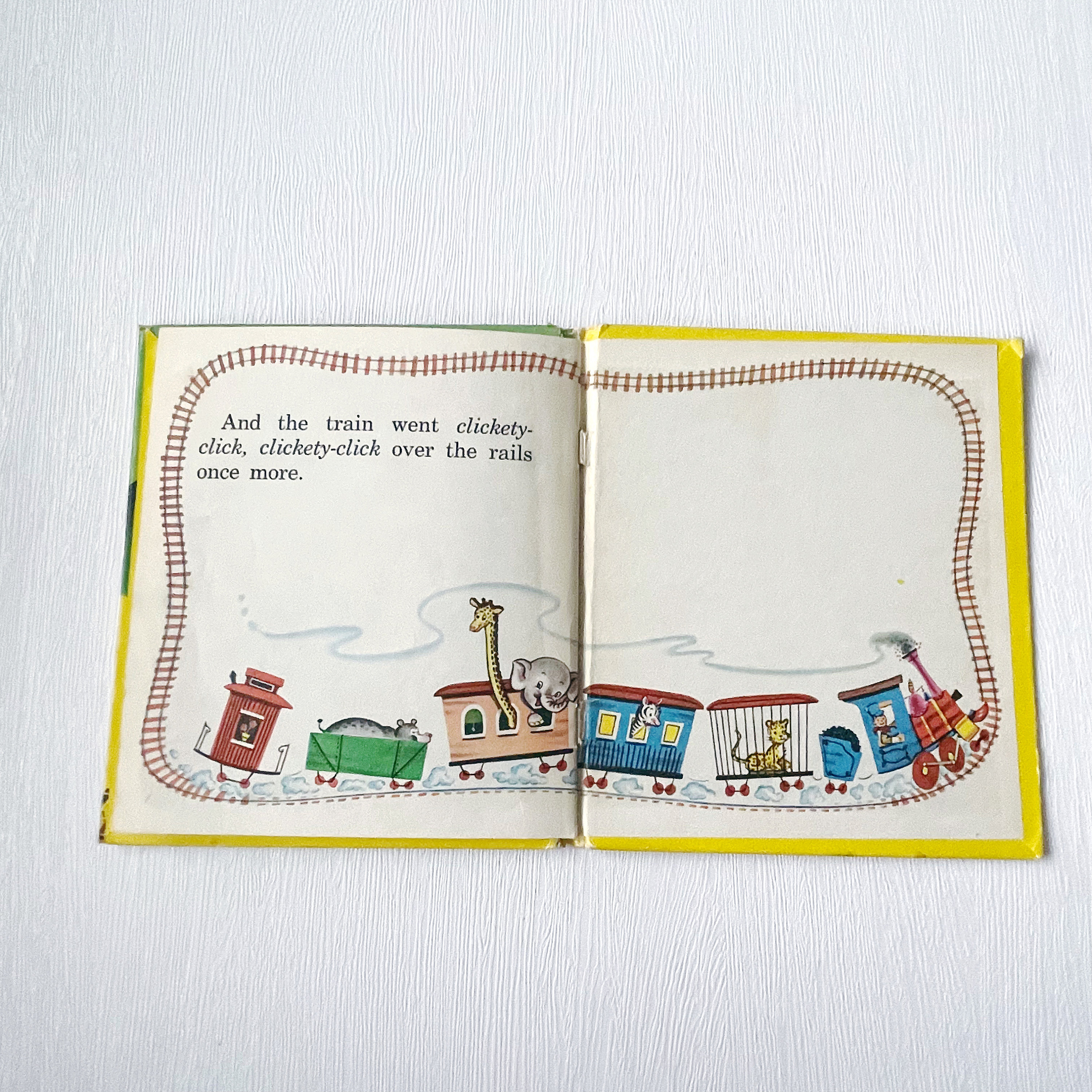 Vintage Animal Train tell-a-tale Books 1952 2556 Whitman Publishing Co ...