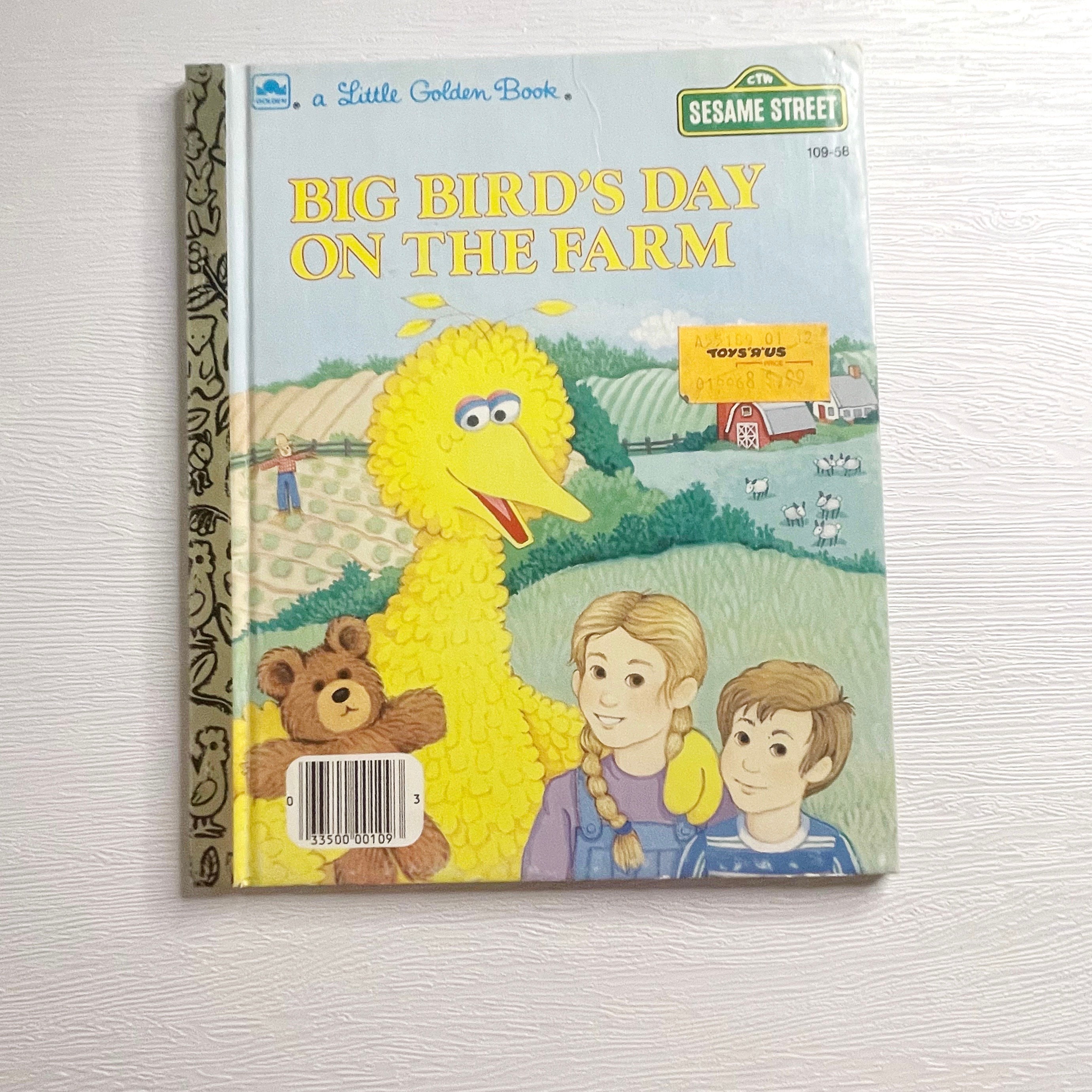 Vintage A Little Golden Book Sesame Street: Big Bird's Day on the Farm ...