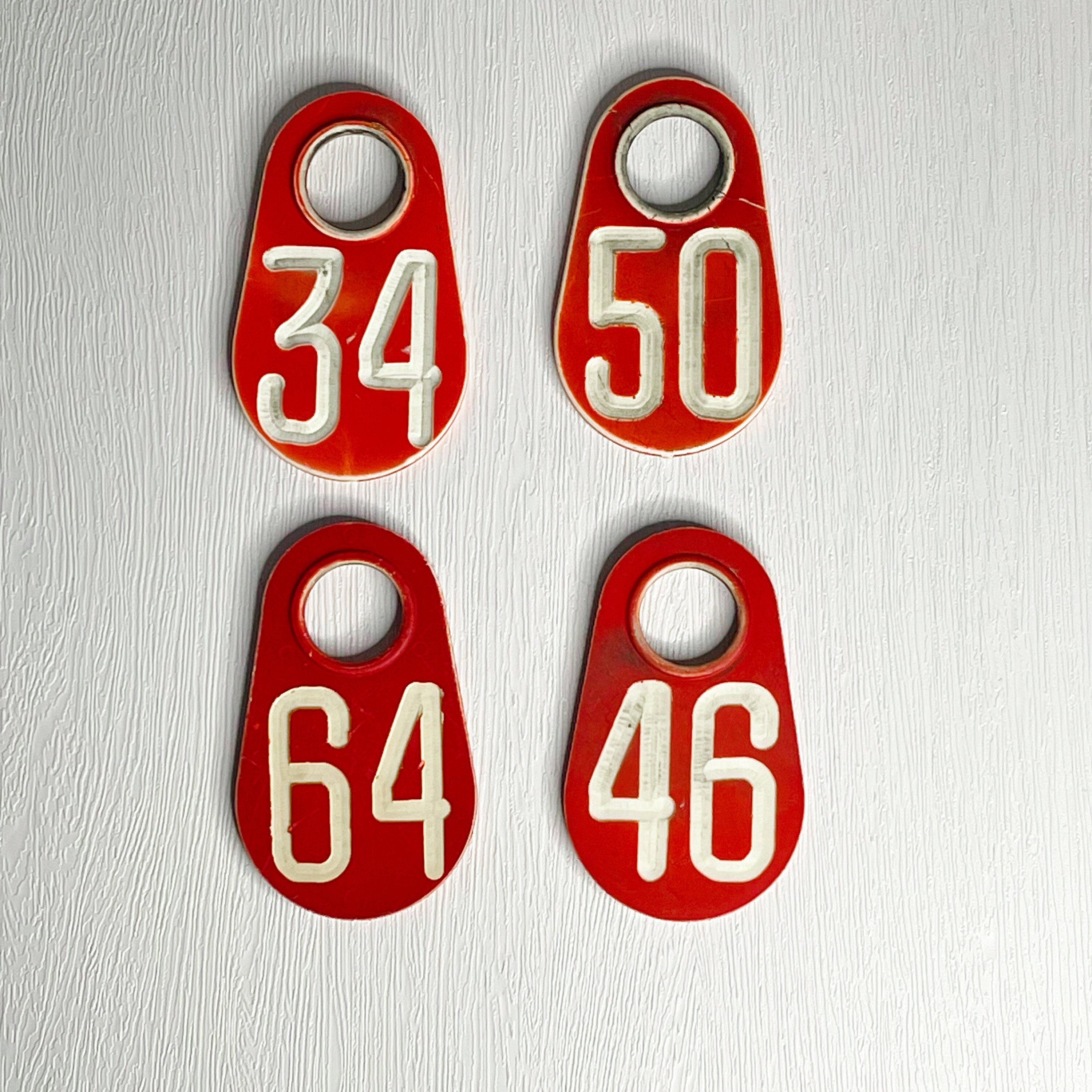 Vintage Plastic Cow Tags | 1960s-1970s - Etsy