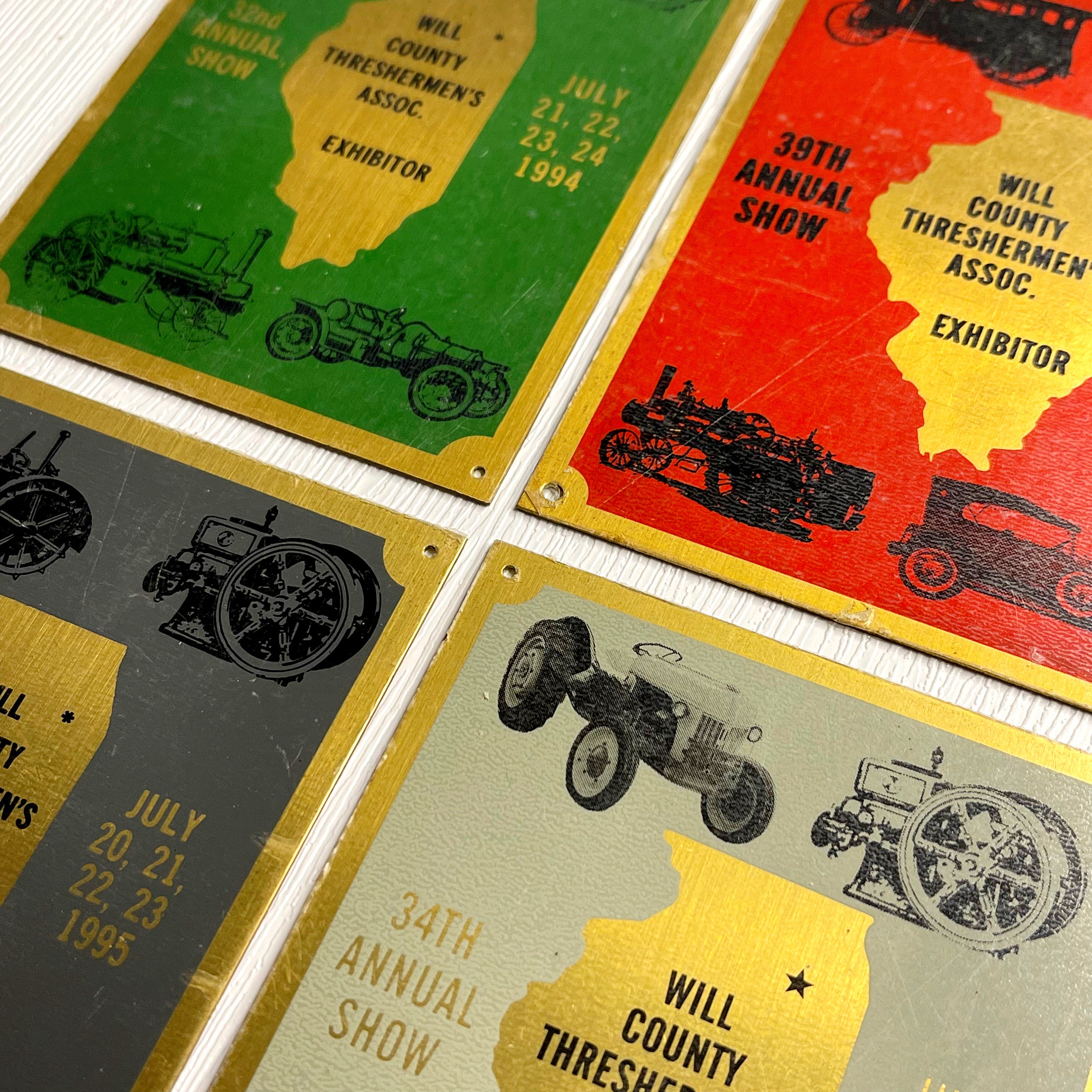 Vintage Tractor & Antique Engine Show Exhibitor Brass Plaque | 32nd ...