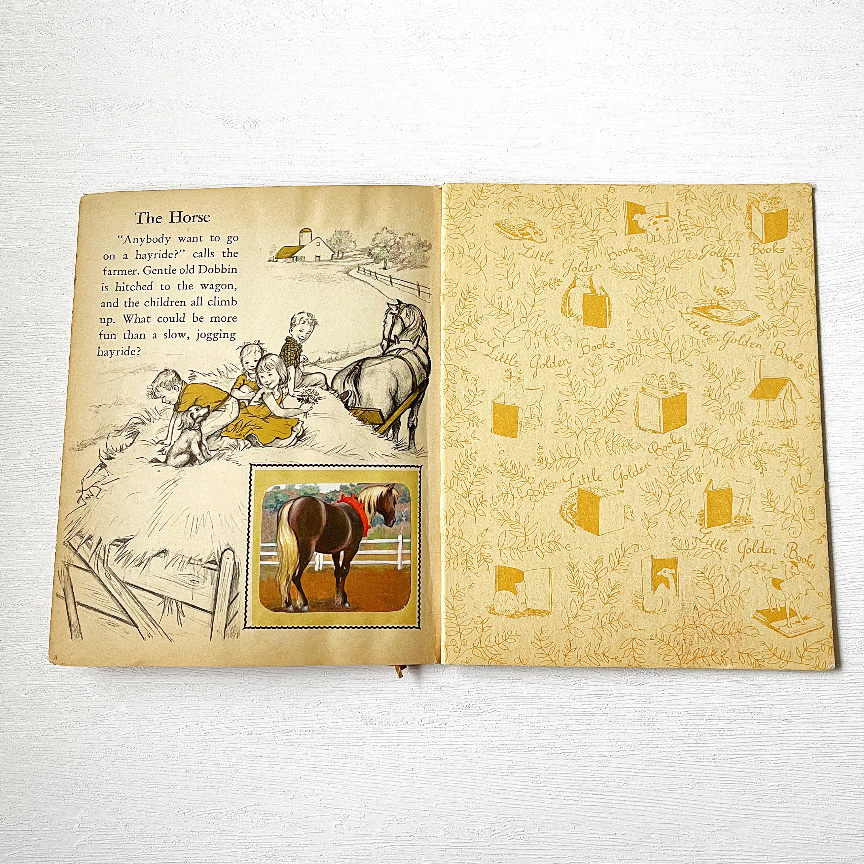 Vintage A Little Golden Activity Book | Farm Stamps | #A19 | 1957 ...