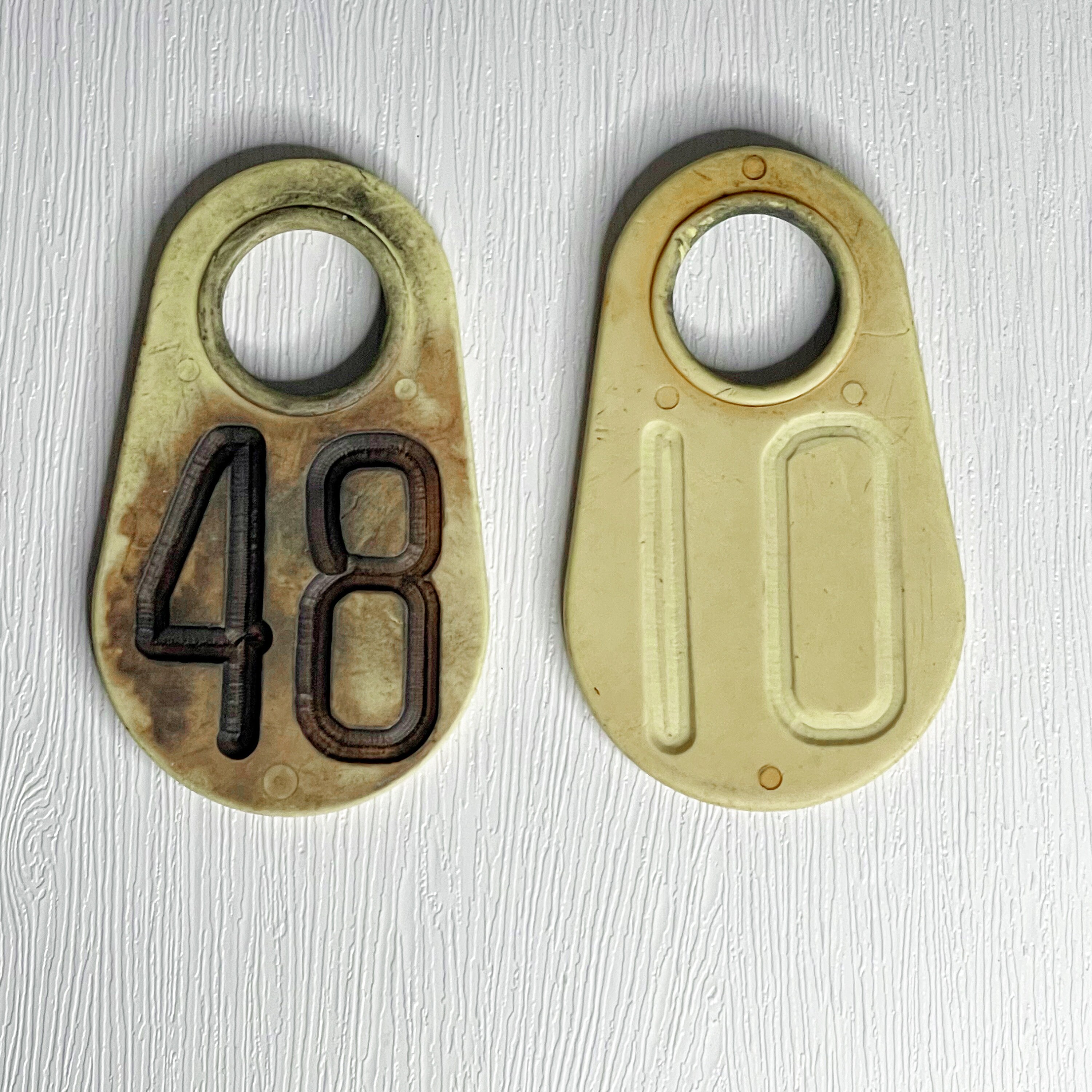 Vintage Plastic Cow Tags | 1960s-1970s - Etsy