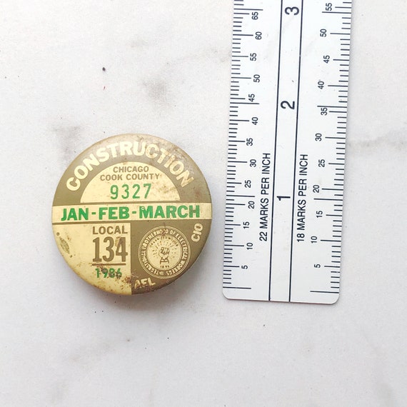 Vintage Chicago Cook County Construction Pins | 1986 … - Gem