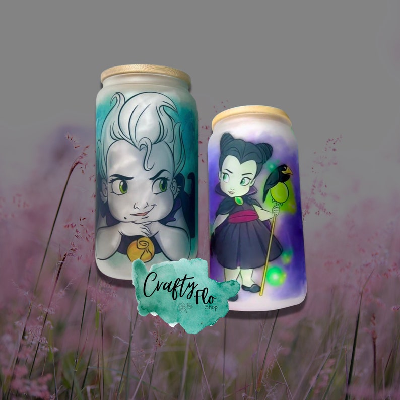 Cute Princess Fan Art 16oz Glass Can With Straw - Etsy