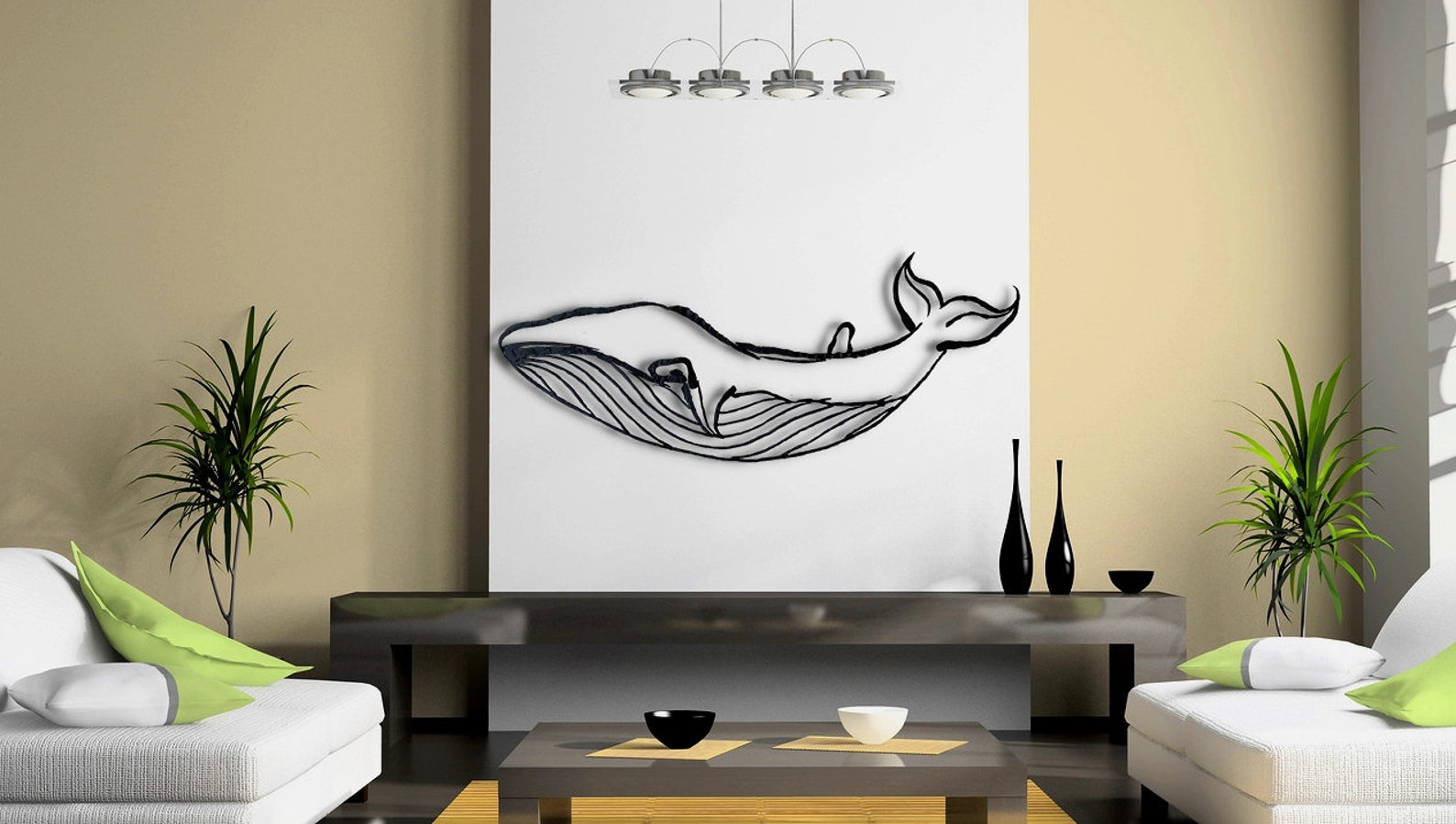 Forged Whale Metal Whale Wall Art Black Whale Etsy