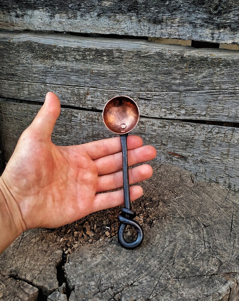 Forged Copper Coffee Tea Spice Scoop - Etsy
