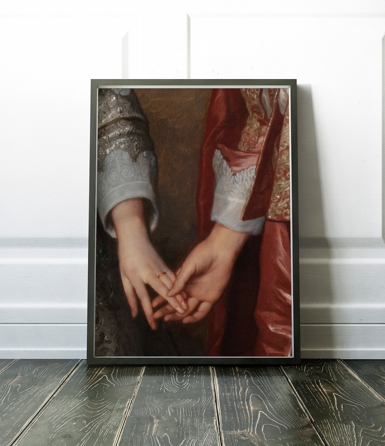 Romantic Art Hands Painting Portrait Painting Downloadable | Etsy