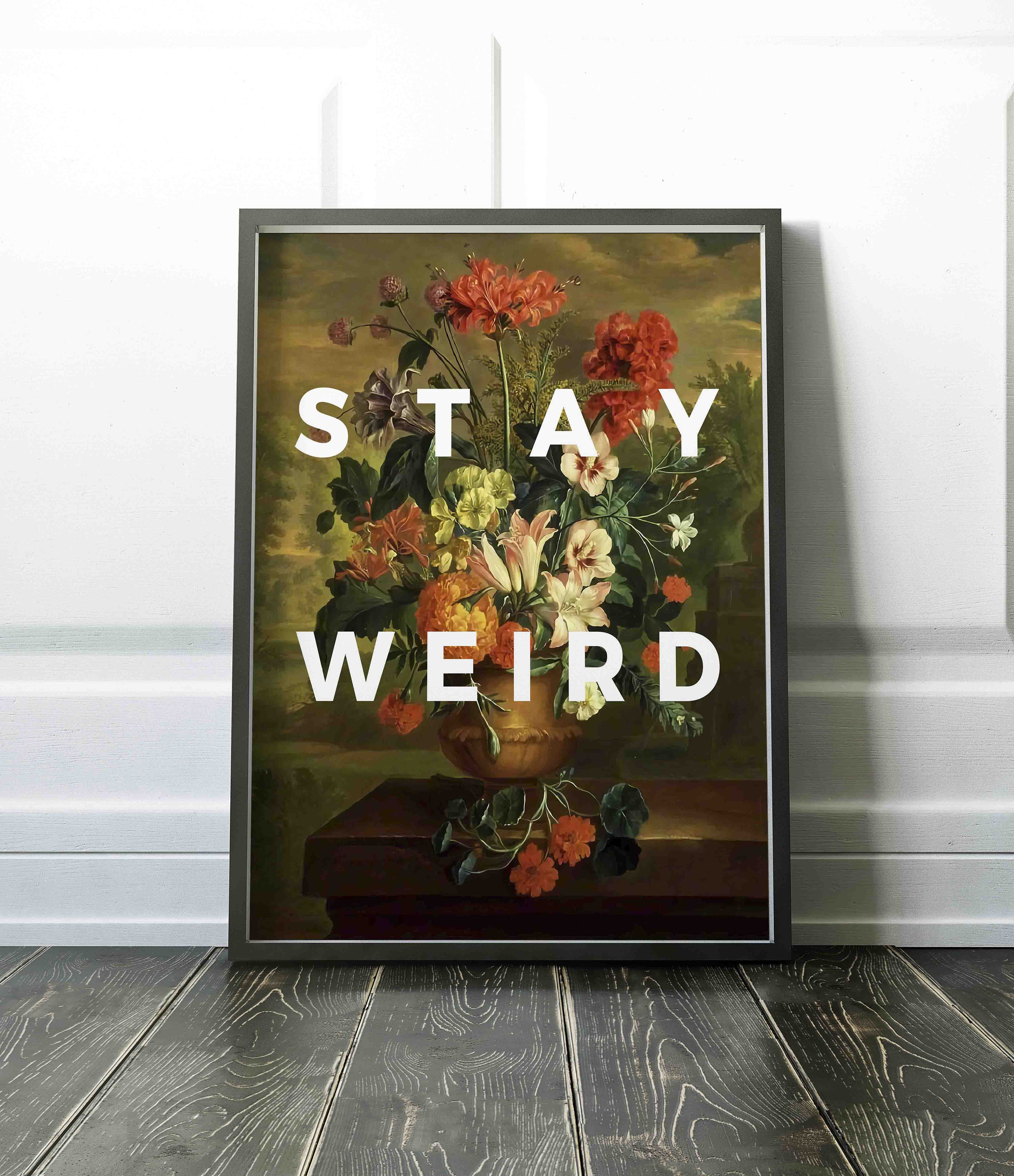 Stay Weird Art Print Art Printable Modern Painting Wall Art - Etsy