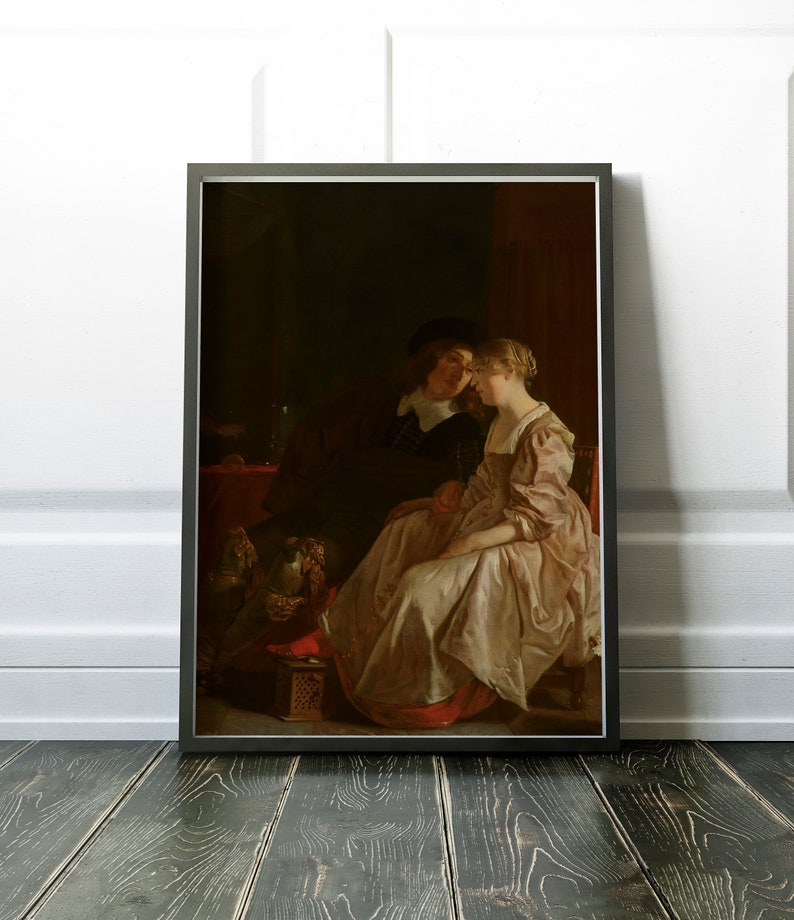 Vintage Couple Portrait Painting Downloadable Prints Romantic - Etsy