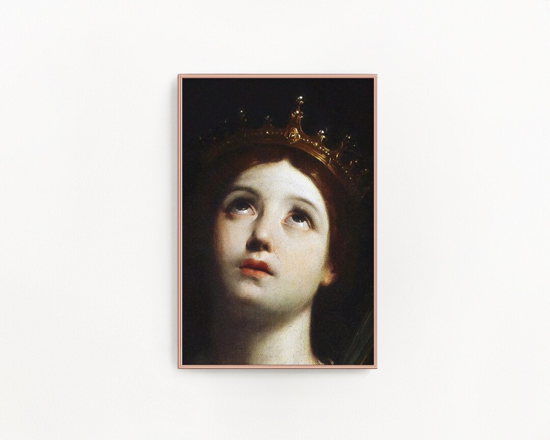 Crown Art Decor, Crown Painting Digital Download, Downloadable Prints ...