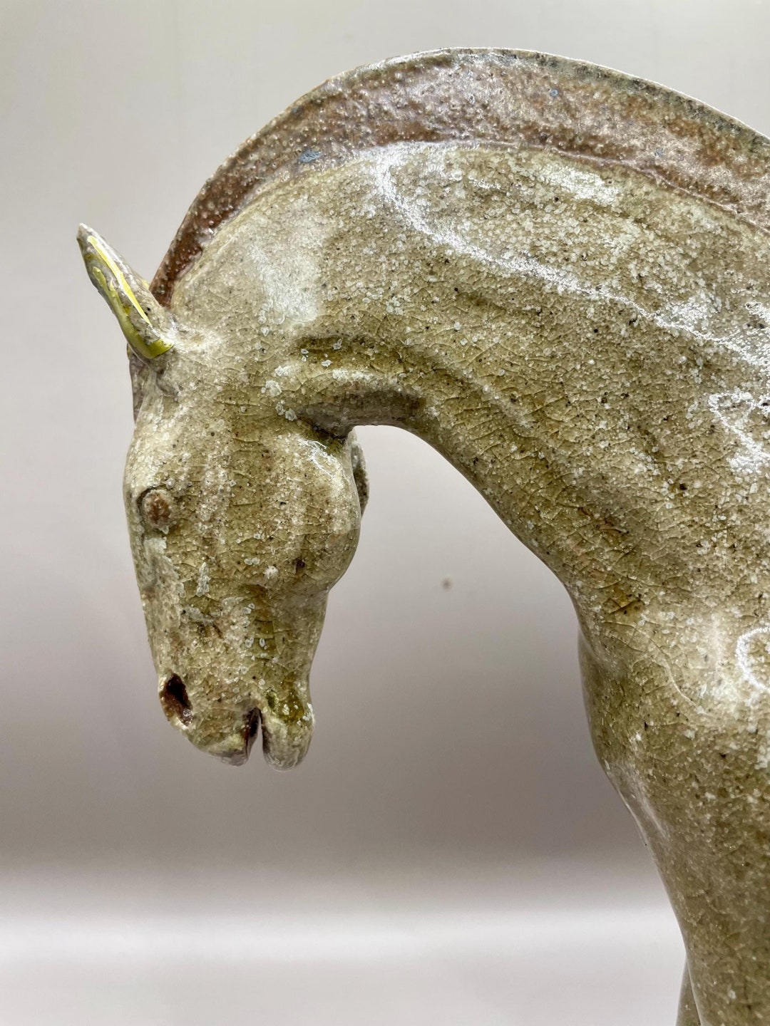 Medieval Horse: Salt-fired Ceramic Horse Sculpture - Etsy