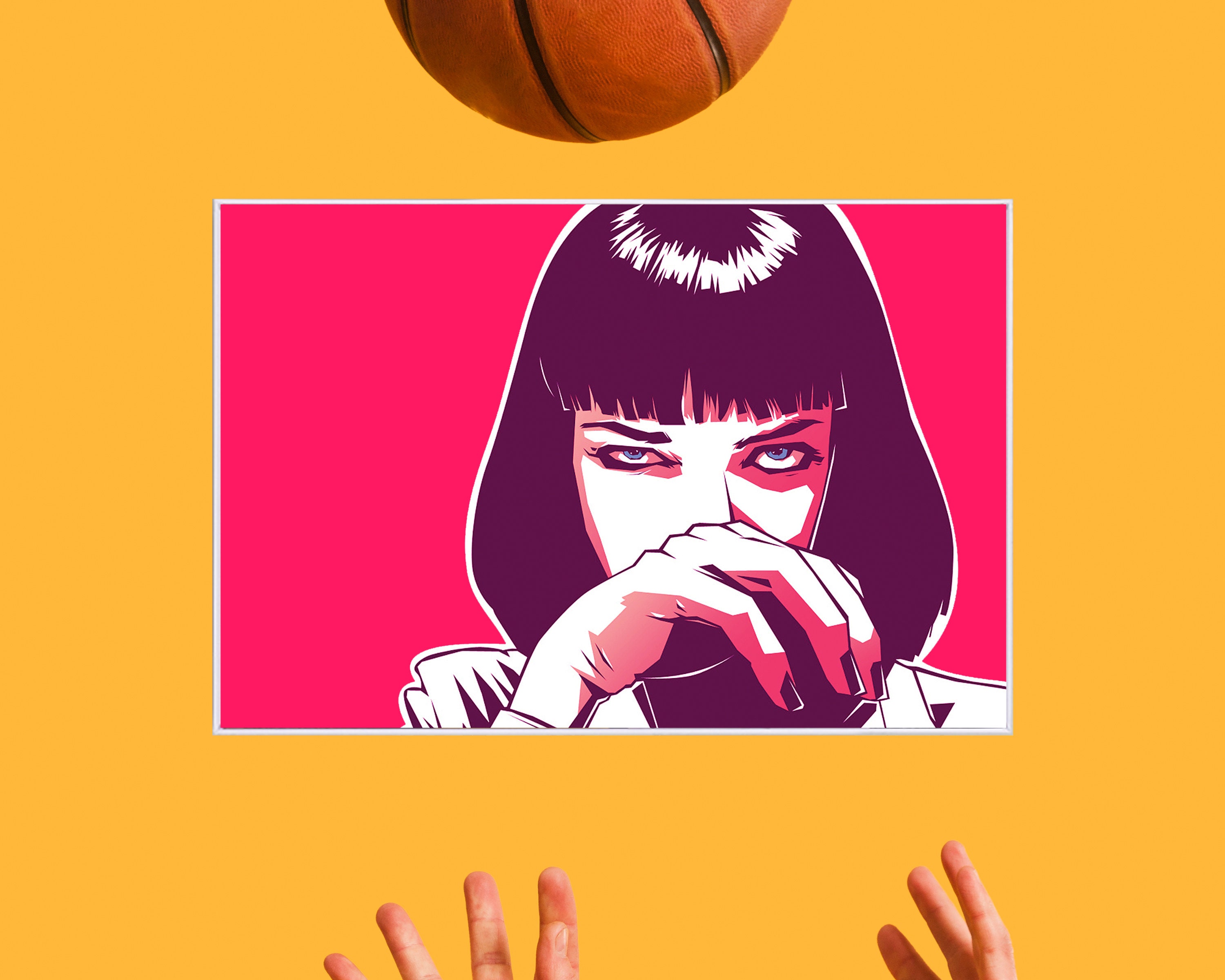Pulp Fiction Mia Wallace Pop Art Canvas Wall Art Framed Etsy