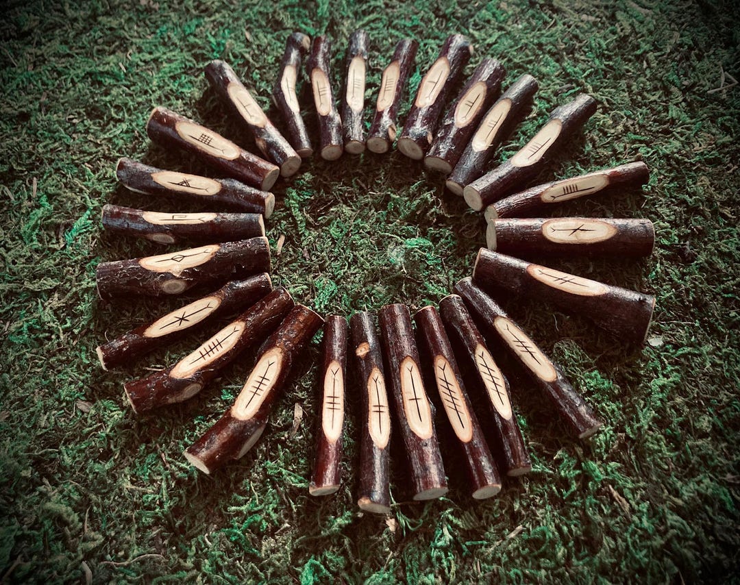 Birch Wood Ogham Divination Set - Etsy