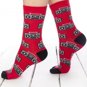 Retro Radio Unisex Combed Cotton Socks Size UK 4-7 Gift for - Etsy UK