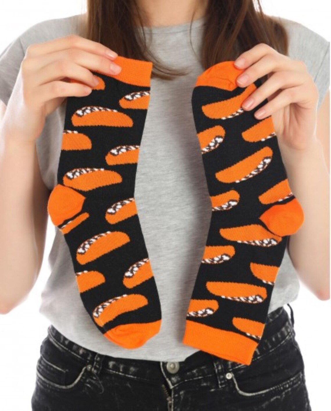 Taco Socks Unisex Combed Cotton Sock Size UK 4-7 Funny socks | Etsy