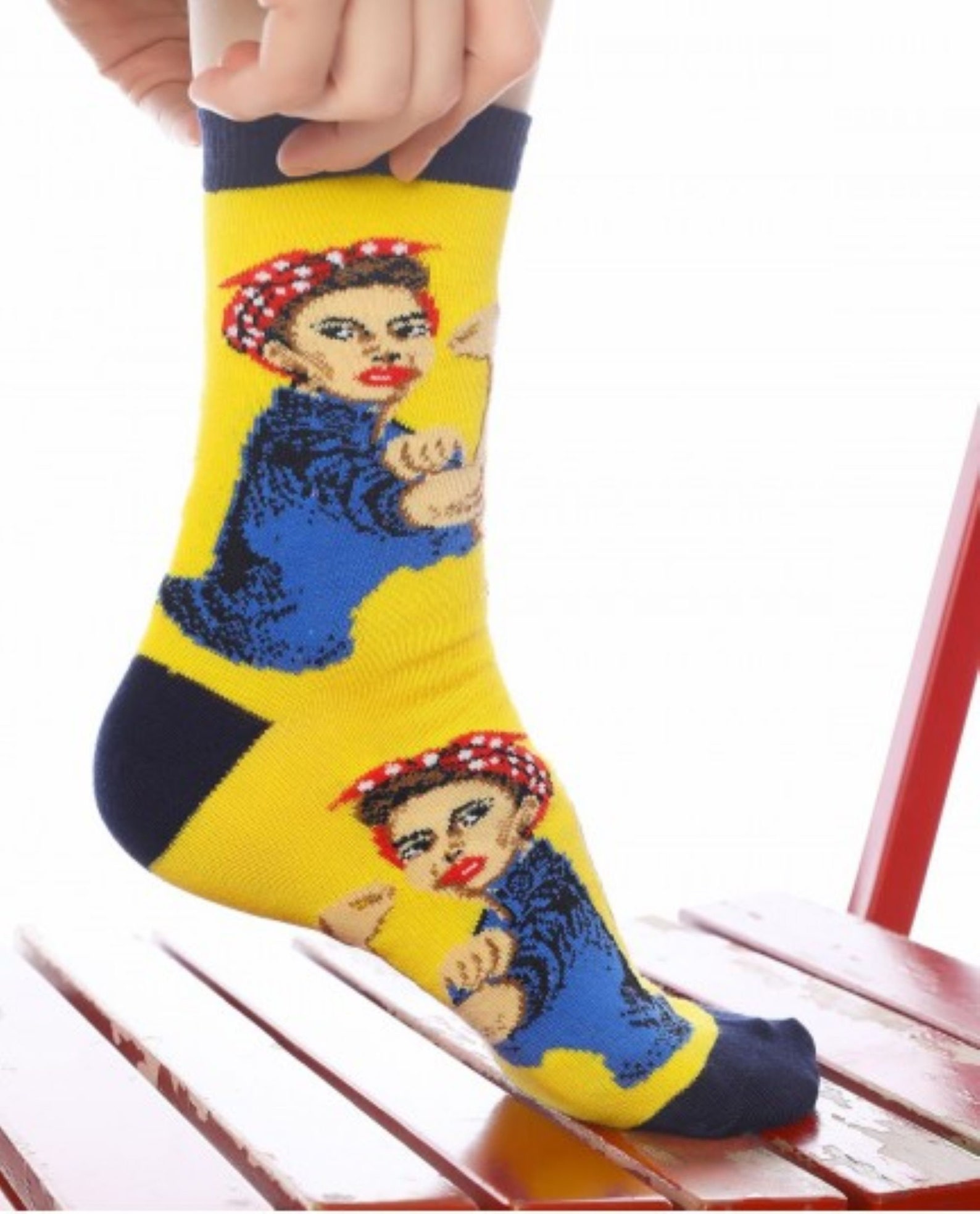 Rosie the Riveter Girl Power Socks We Can Do It Size UK - Etsy UK