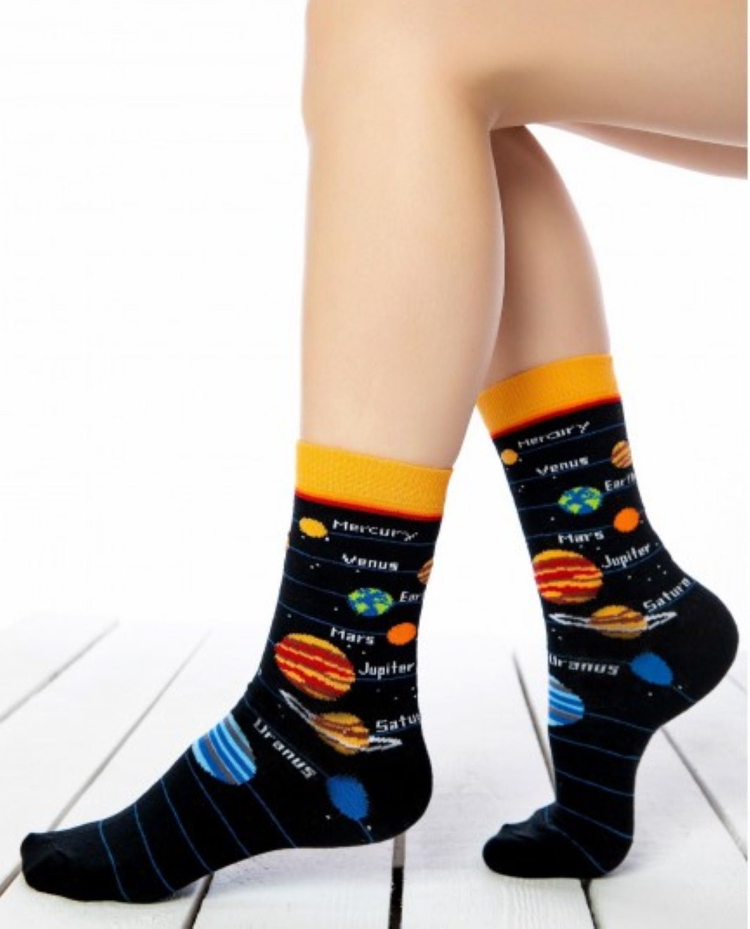 Planet Galaxy Cool Unisex Combed Cotton Socks Size UK 4-7 & 7-12 ...