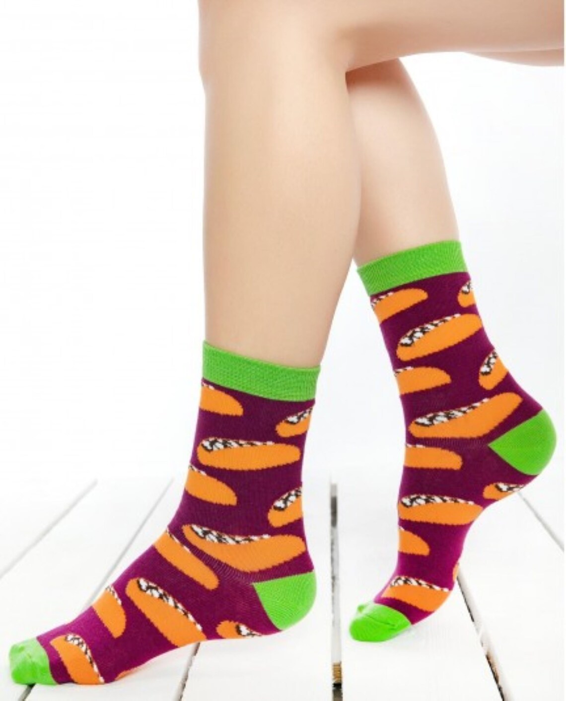 Taco Socks Unisex Combed Cotton Sock Size UK 4-7 Funny socks | Etsy