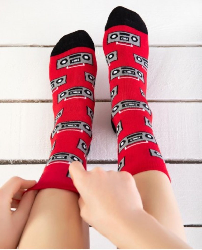 Retro Radio Unisex Combed Cotton Socks Size UK 4-7 Gift for - Etsy UK