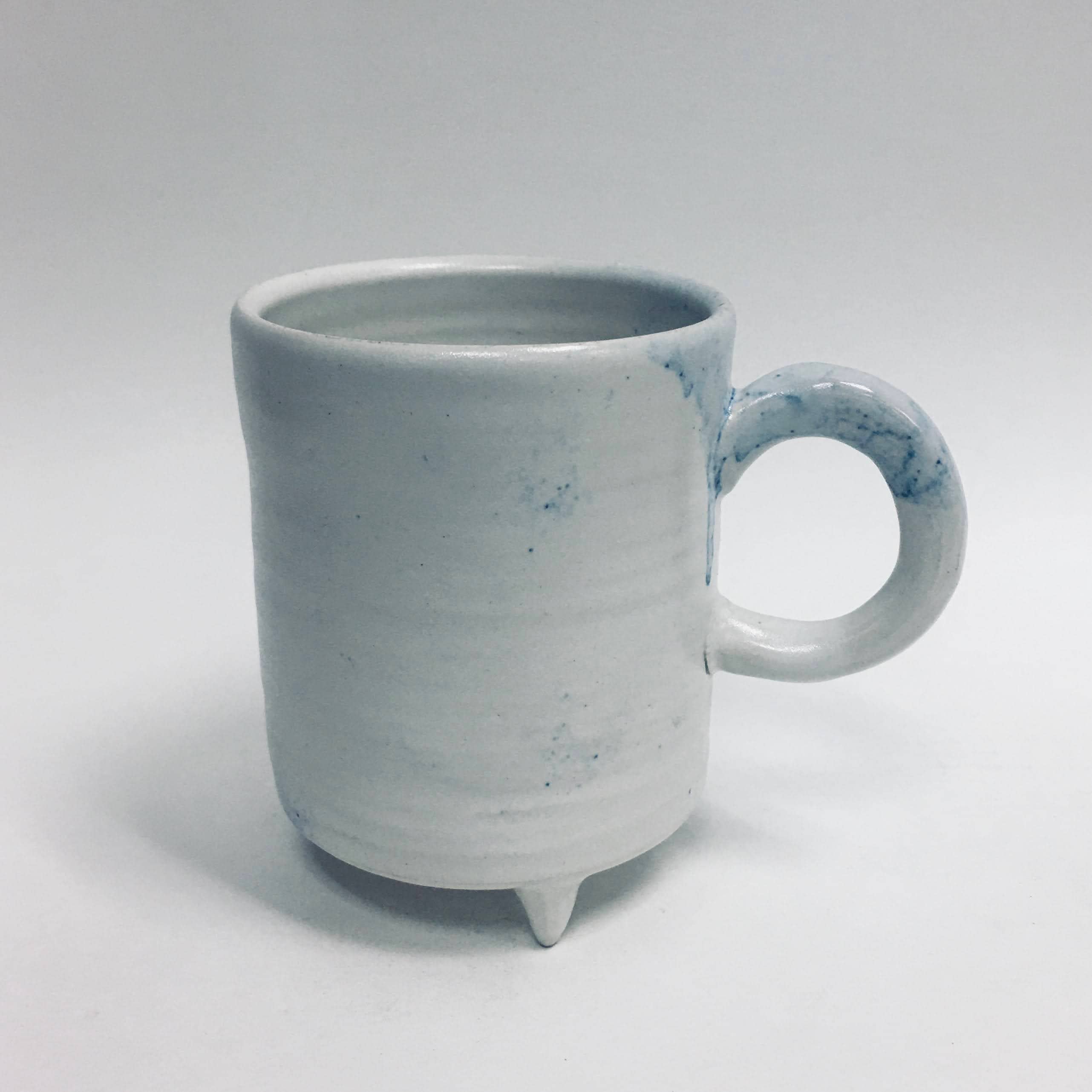 Footed Ceramic Mug Modern Mug Handmade Stoneware Mug OOAK | Etsy