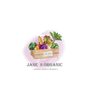Custom Logo Design Organic Vegetables Logo Design - Organic Box Logo ...