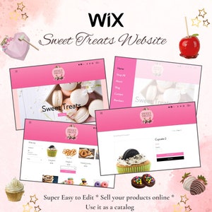 Wix Website Template for Sweet Treats Businesses - Sell Your Cupcakes ...
