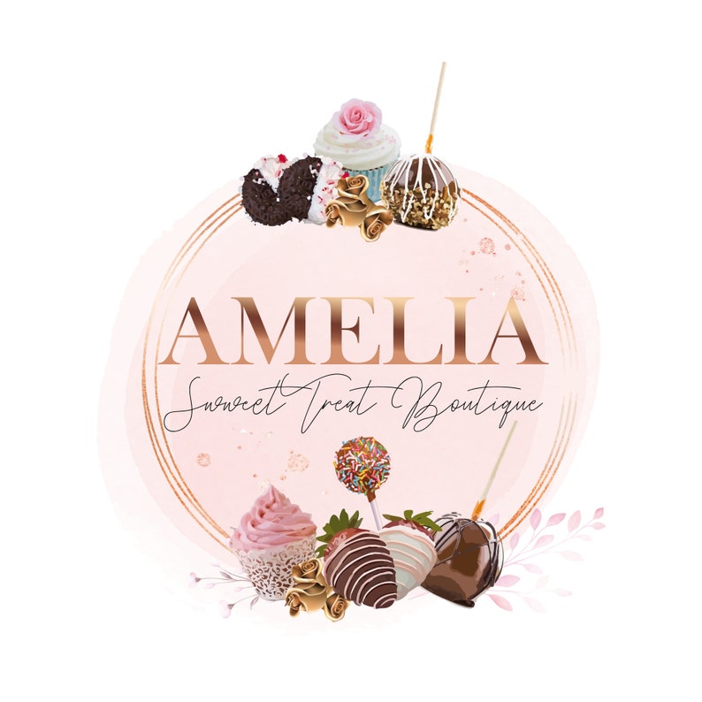 Bakery Logo Design, Sweet Treats Logo, Dessert Logo, Party Table Logo ...