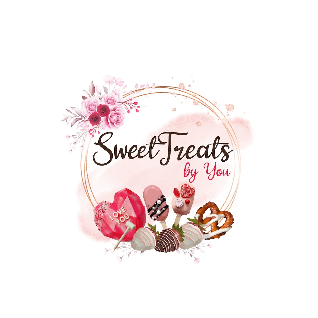 Heart Breakable Logo Design, Sweet Treats Logo Design, Strawberry ...