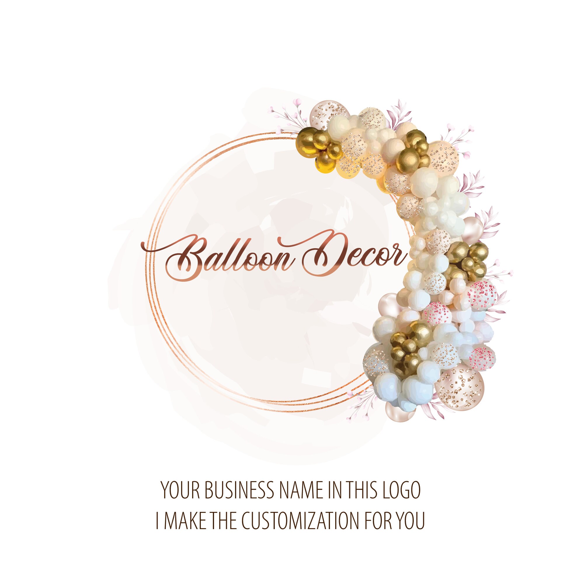 Balloon Party Planner Logo Design Custom Logo Party Planner - Etsy