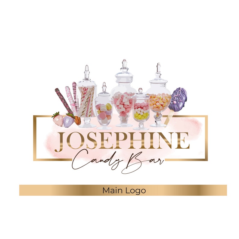 Sweet Treats Logo Candy Bar Logo Design Apothecary Candy Jar - Etsy