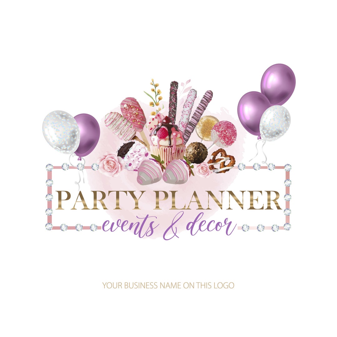 Balloons Party Planner, Sweet Treats Logo, Cakepop Logo, Cakesicle ...