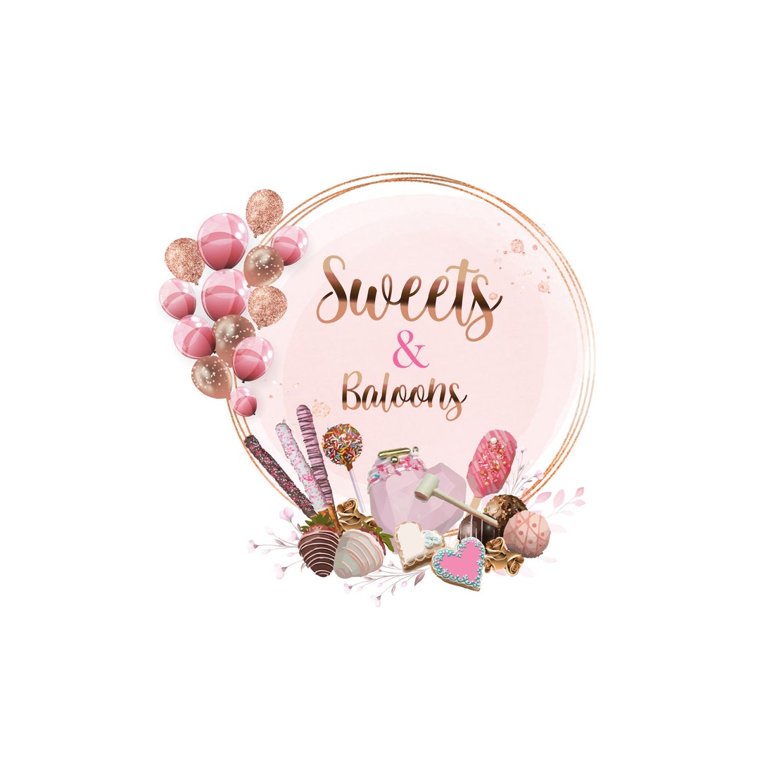 Balloon Logo Design, Party Planner Sweet Treats Party, Custom Logo ...