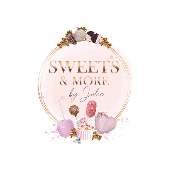 Sweet Treats Logo Bakery Logo Design Gourmet Popcorn Logo - Etsy