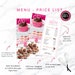 Sweets PRICE LIST Template, Canva Editable Super Easy, Cupcakes, Heart ...