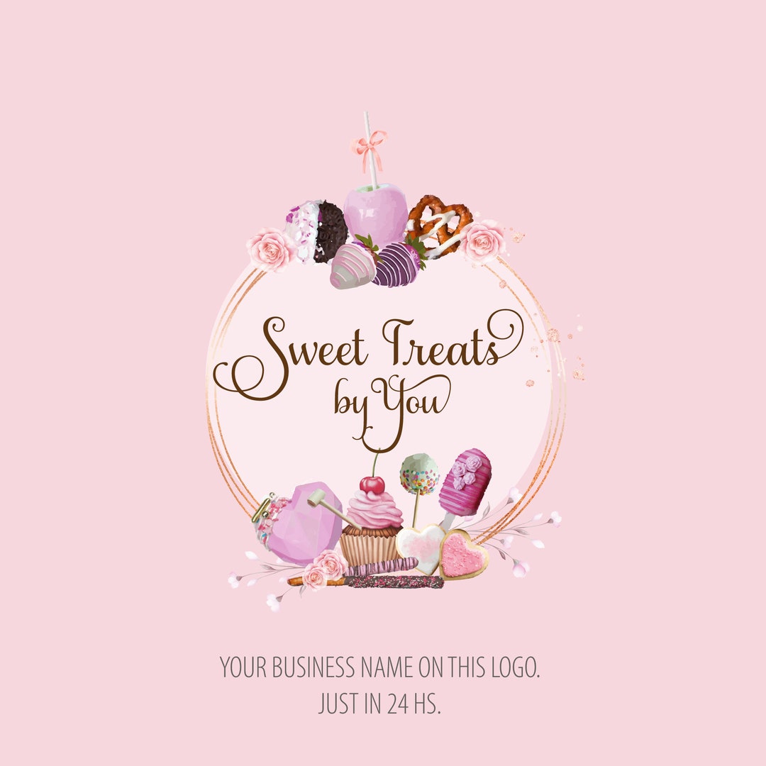 Sweet Treats Logo Design, Heart Breakable Logo, I Customize the Logo ...