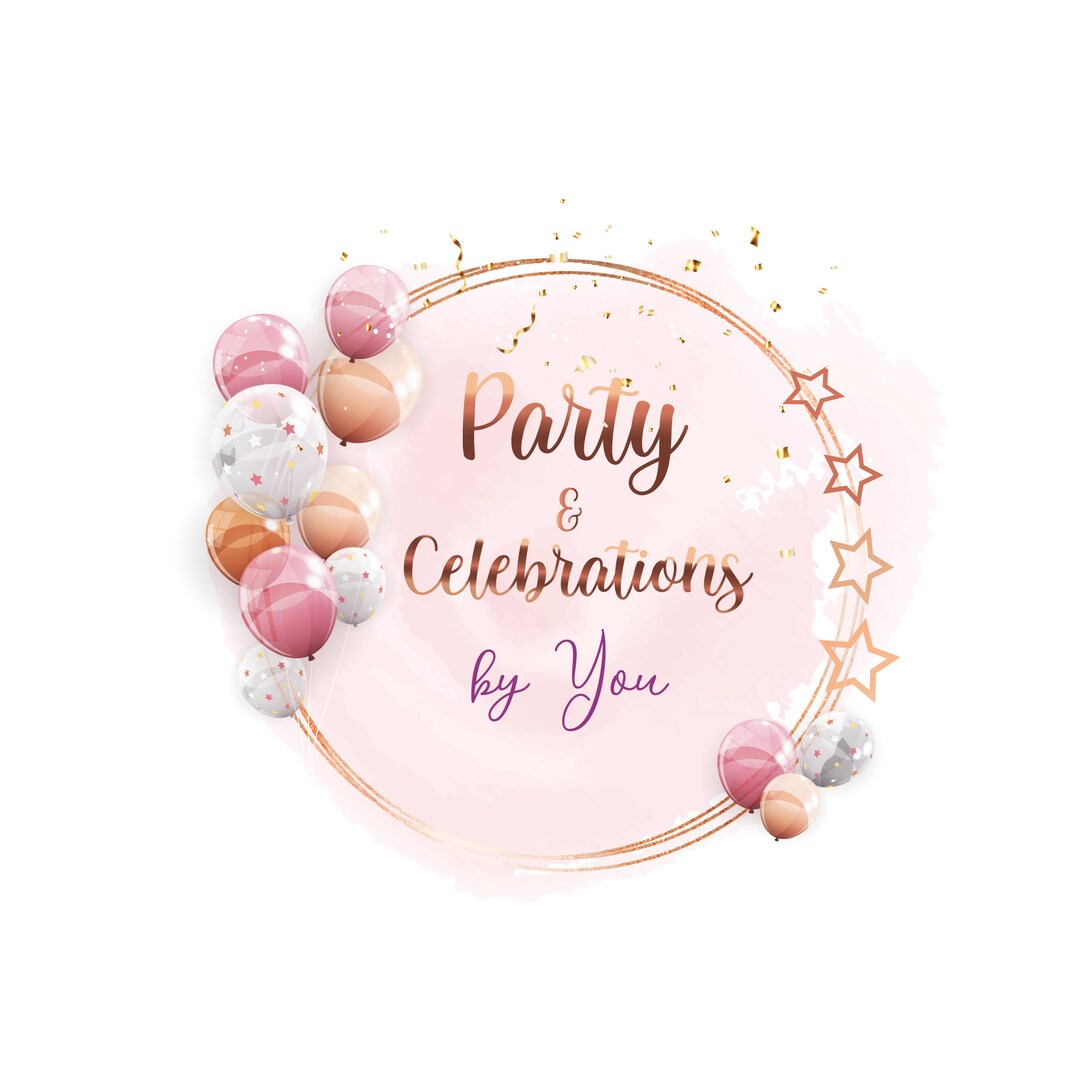 Party Planner, Balloon Logo Design, Custom Logo Party Planner, Event ...