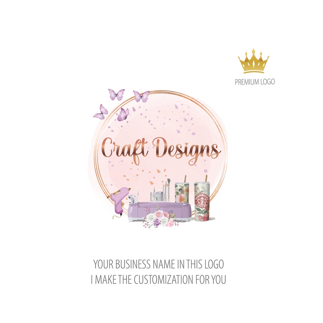 Crafts Logo Design, Tumbler Design Logo, T Shirt Maker Logo, Cricut ...