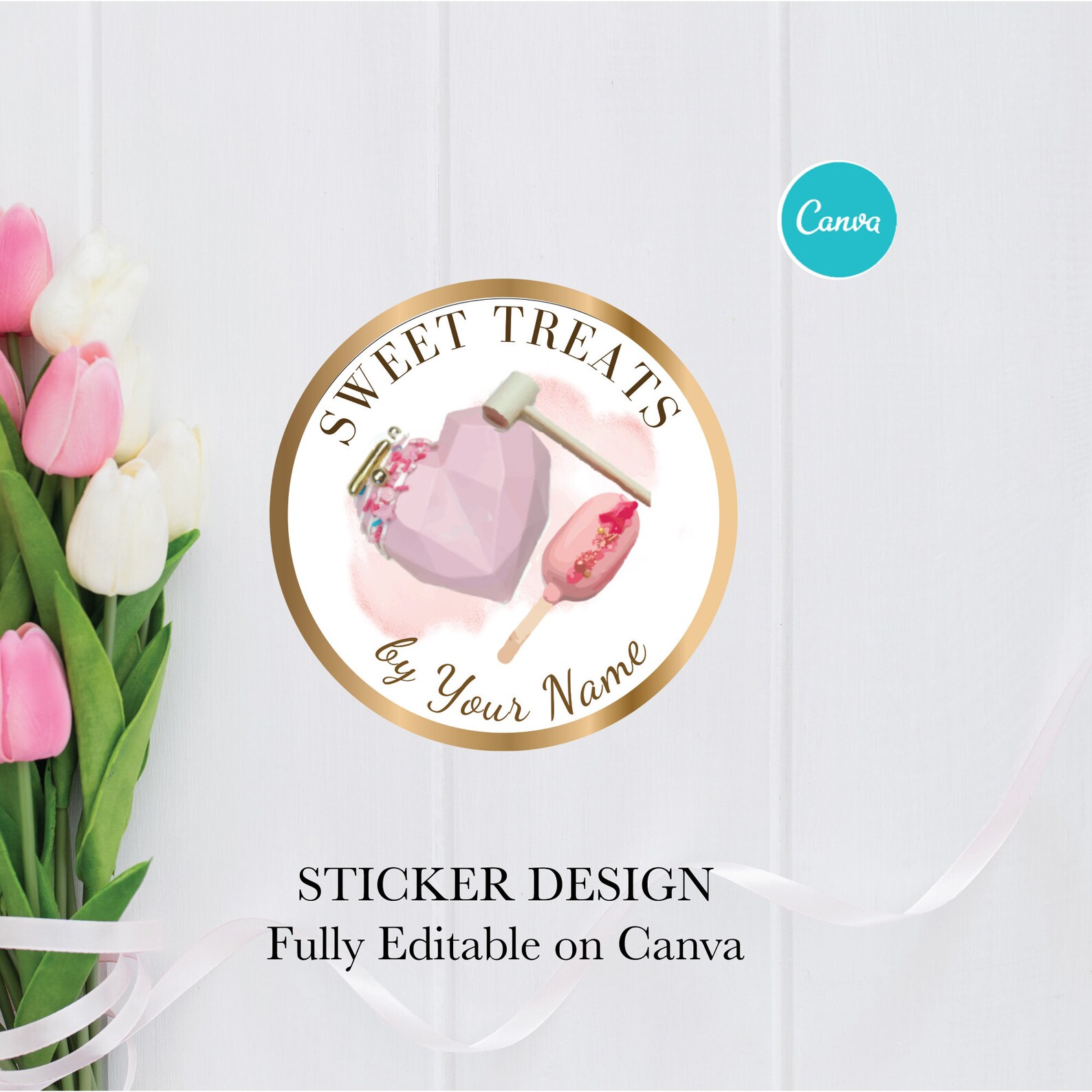 Sweet Treats Sticker Design Heart Breakable Sticker Design - Etsy