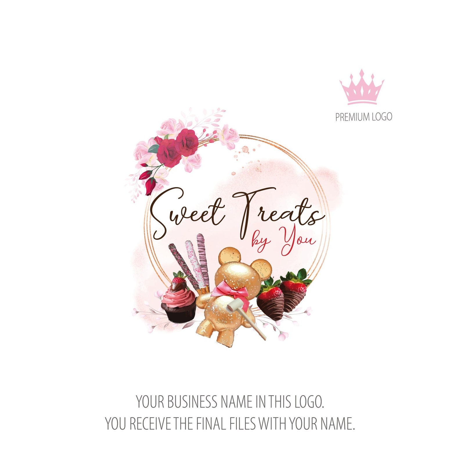 Sweet Treats Logo Design Heart Breakable Logo Bear Breakable - Etsy