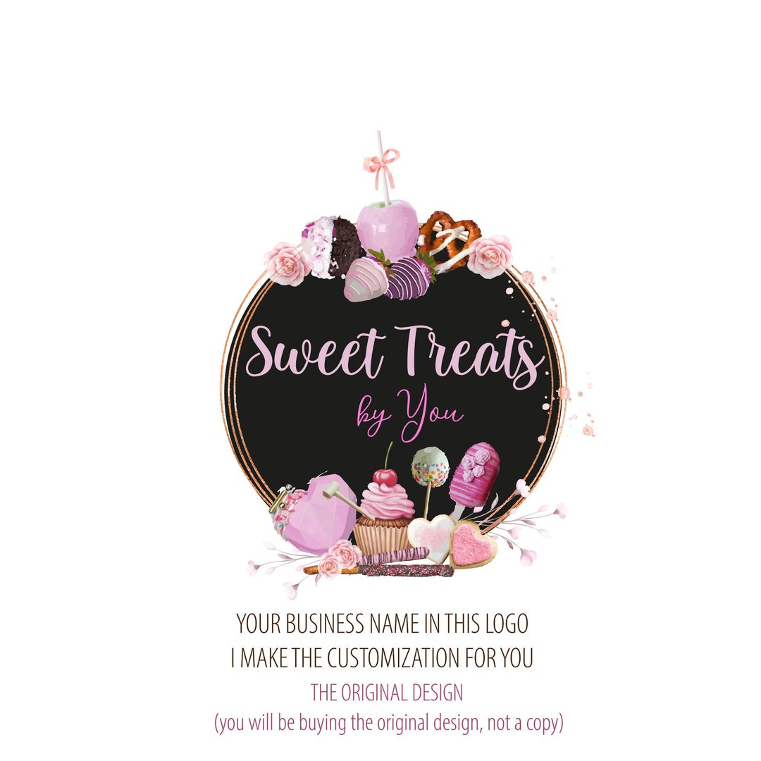 Sweet Treats Logo Design, Heart Breakable Logo, I Customize the Logo ...