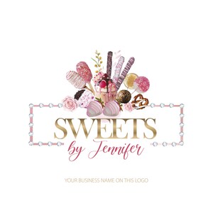 Sweets Logo Design, Sweet Treats Logo, Cakepop Logo, Cakesicle ...