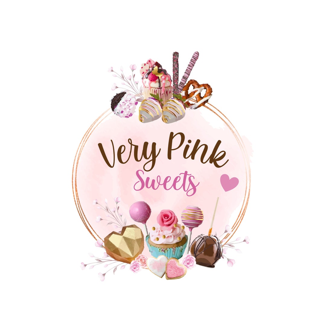 Sweets Logo Design, Cupcake, Heart Breakable Logo, I Customize the Logo ...