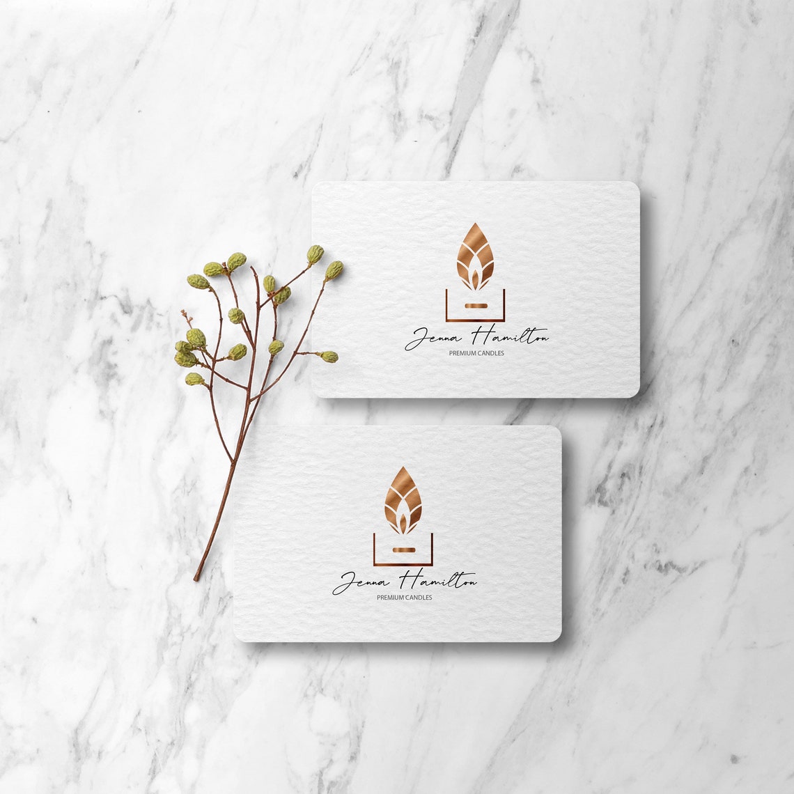Candle Logo Design, Handmade Candle Boutique Logo, Decor Logo Design ...
